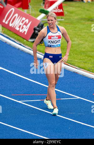Jessie KNIGHT in the 400m Hurdles Semi Final at the European Athletics ...