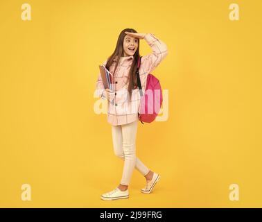 Hello autumn. Portrait of happy trendy female in sweater with leather ...