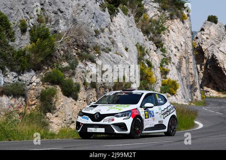 32 ROTA Remy, BIAGETTI Loan, Renault Clio Rs Line, action during the Rallye Antibes Côte d’Azur ...