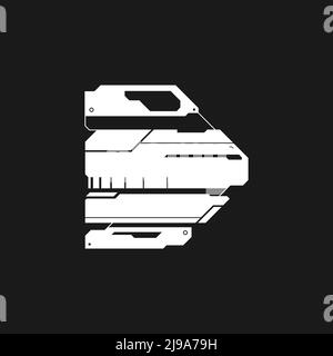 Cyberpunk tech style arrow, pointer. Cyber arrow. Cyberpunk aesthetics ...