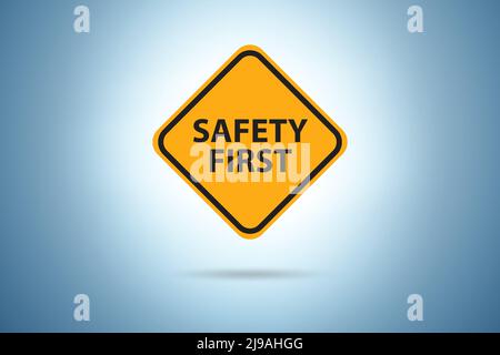 Safety first badge in the industrial safety concept Stock Photo - Alamy