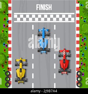 rally car top view line icon vector illustration Stock Vector Image ...