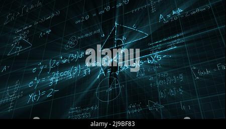 Math formulas on blackboard Stock Photo - Alamy