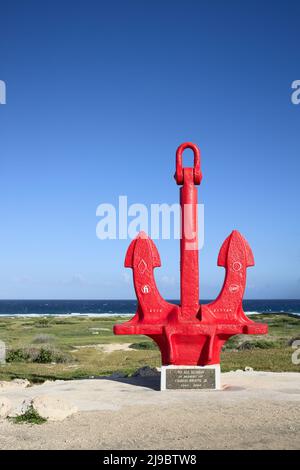 Anchor in Memorial of Seamen, Aruba Stock Photo - Alamy
