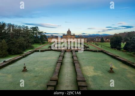 aerial view of Castle Howard in North Yorkshire Stock Photo - Alamy