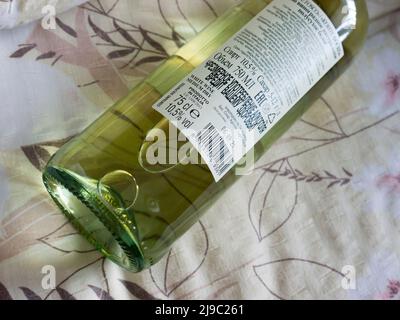 Medium Dry white wine Conte Fosco. 2021 Stock Photo - Alamy