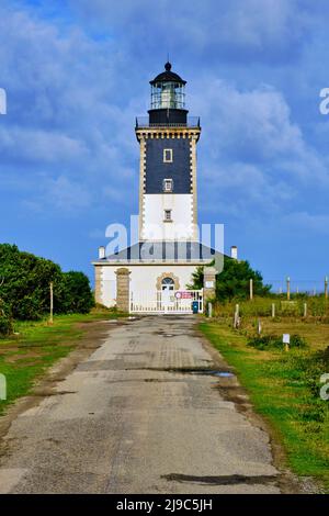 France, Morbihan, island of Groix, Pen Men lighthouse Stock Photo - Alamy
