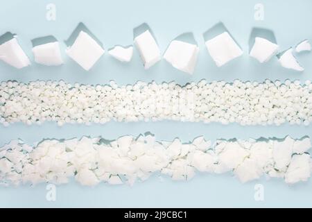 Close-up of white soy wax flakes for candle making Stock Photo - Alamy