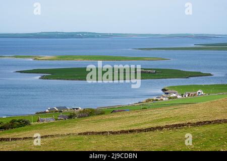 Finstown community on Orkney mainland, Orkney Islands, Scotland Stock ...