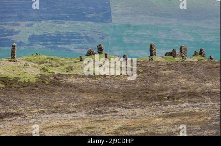 Cuween Hill Chambered Cairn, Orkney, Scotland Stock Photo - Alamy