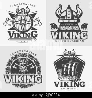 Scandinavian viking square symbol vector design Stock Vector Image ...