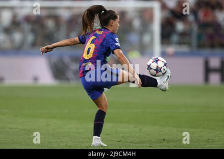 Claudia Pina of FC Barcelona in action during the Spanish Women league ...