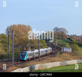 First Transpennine Express class 397 electric train on the west coast ...