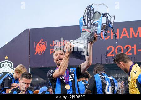 BRUGGE, BELGIUM - MAY 22: Brandon Mechele of Club Brugge during the ...