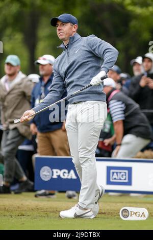 May 21, 2022: RORY MCILROY reacts to a shot on the 11TH hole during the ...