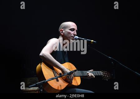 Rome, Italy. 22nd May, 2022. Giovanni Truppi, Singer during Giovanni ...