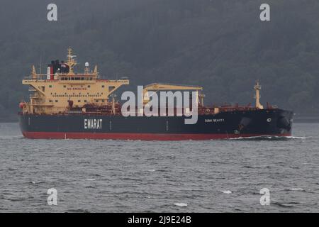 Dubai Beauty, an Aframax crude oil tanker operated by Emarat Maritime ...