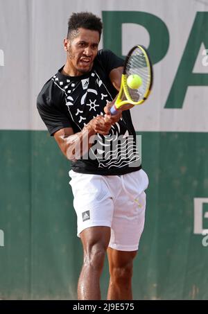 Michael Mmoh of USA during day 1 of the French Open 2022, a tennis ...