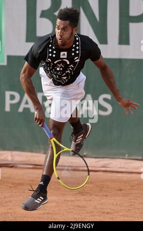 Michael Mmoh of USA during day 1 of the French Open 2022, a tennis ...