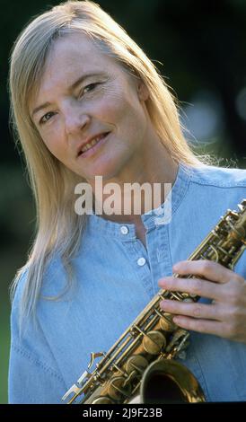 Jazz Saxophonist and composer Barbara Thompson 1989 Stock Photo - Alamy