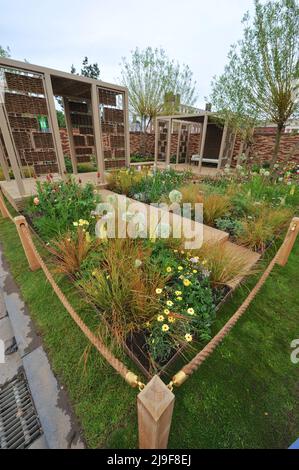 The Stitchers' Garden at the Chelsea Flower Show 2022, London designed ...