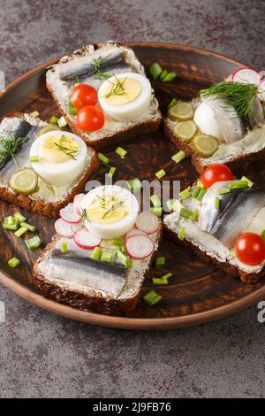 Kiluvoileib, Sprat Sandwich, Estonian cuisine, Traditional assorted ...