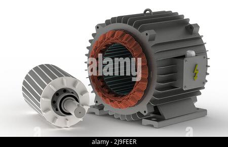 Electric motor stator Stock Photo - Alamy