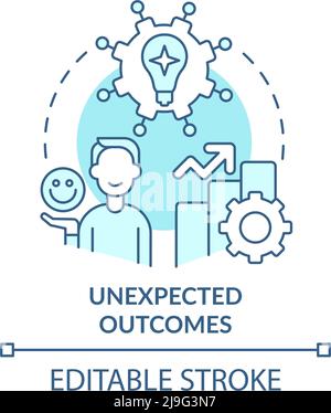 Unexpected outcomes concept icon Stock Vector Image & Art - Alamy