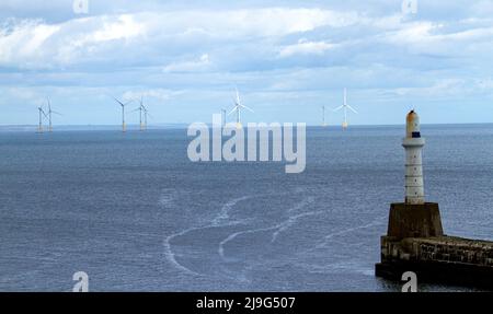 Offshore wind turbines, Aberdeen, Scotland, UK Stock Photo - Alamy