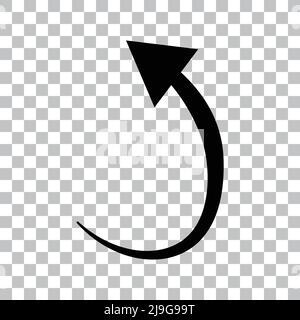 An ascending arrow icon. Editable vector Stock Vector Image & Art - Alamy