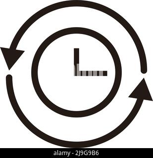 Countdown clock timer analog display mechanical time indicator black vector illustration Stock ...
