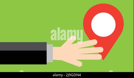 Map pin icon with transparent background. Editable vector Stock Vector ...