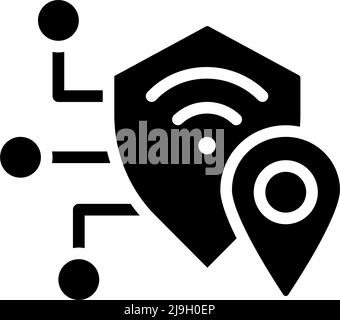 Virtual private network black solid desktop icon Stock Vector Image & Art - Alamy