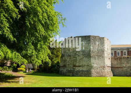 Multangular Tower in Museum Gardens York Yorkshire England Stock Photo ...
