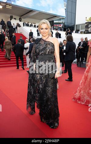 Eva Lanska attends the screening of Decision to Leave during the 75th ...