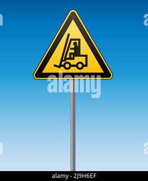 Safety sign. Caution - danger Autoloader. High-risk zone. Barrier tape ...