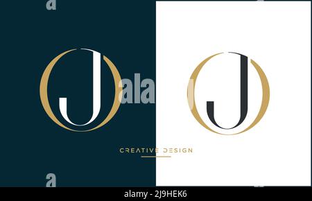 Alphabet Letters OJ or JO Icon Logo Vector Stock Vector Image & Art - Alamy