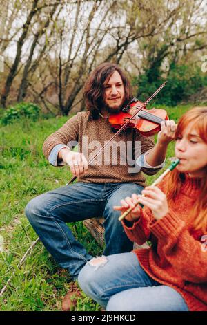 Music band rehearsing for performance Stock Photo - Alamy