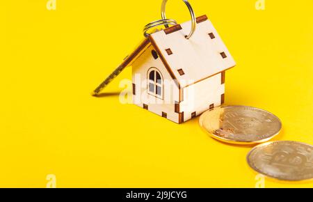 Buying real estate for cryptocurrency. Housing and bitcoins. Coins and ...