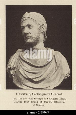 Hannibal, head statue Stock Photo - Alamy
