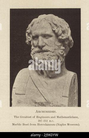 Bust of Greek Mathematician Archimedes Stock Photo - Alamy