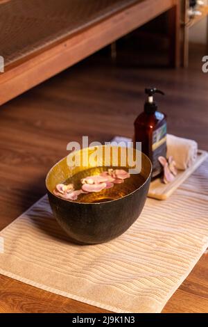 Body care concept with bath balls, close up Stock Photo - Alamy