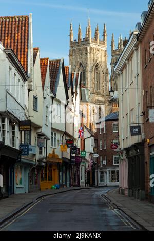 Spring morning on Low Petergate in York, England Stock Photo - Alamy