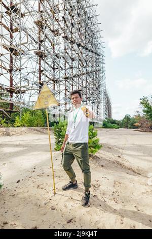 Ukraine, Pripyat, Chernobyl. Duga-1 radar array Stock Photo - Alamy