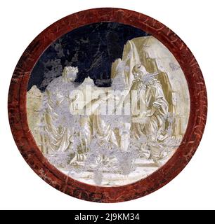Dante,Virgilio e Catone Uticense - affresco nella Cappella di San ...