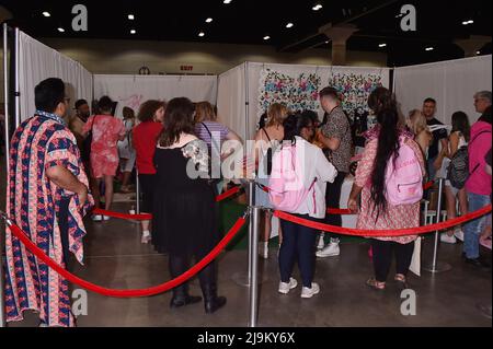 Kornbread "The Snack" Jete booth during the 2022 Rupaul DragCon, Day 2 ...