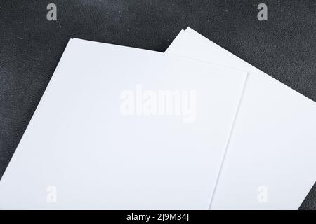 Blank flyer poster a4 or a5 paper isolated on grunge, place for your ...