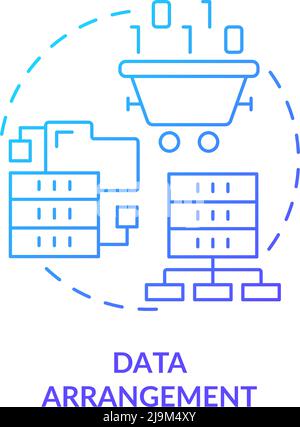 Data classification blue gradient concept icon Stock Vector Image & Art ...