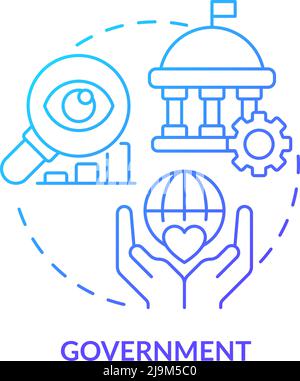 Data governance and regulation blue gradient concept icon Stock Vector Image & Art - Alamy