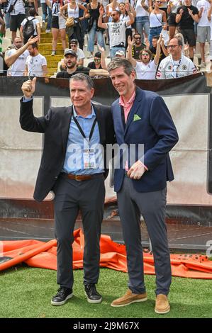 Spezia's President Philip Raymond Platek Jr (sx) and Spezia's owner ...